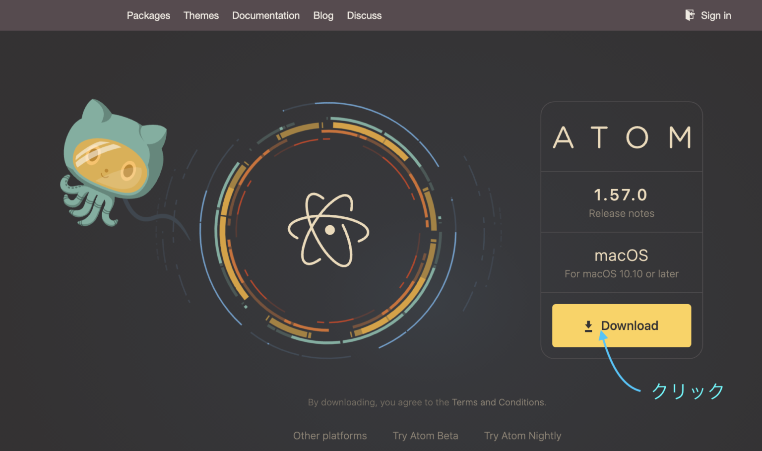 python入門講座 | pythonを使ってみよう3-1(Atomエディタのインストール方法) | 天文学者のpython・音楽・お料理レシピ